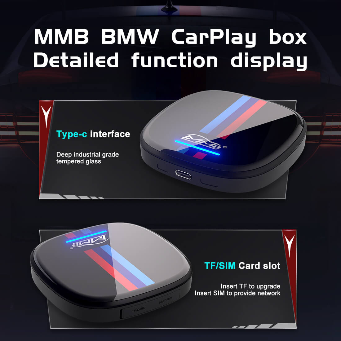 MMB BMW AI Box Wireless Multimedia Carplay Adapter – MMB Official
